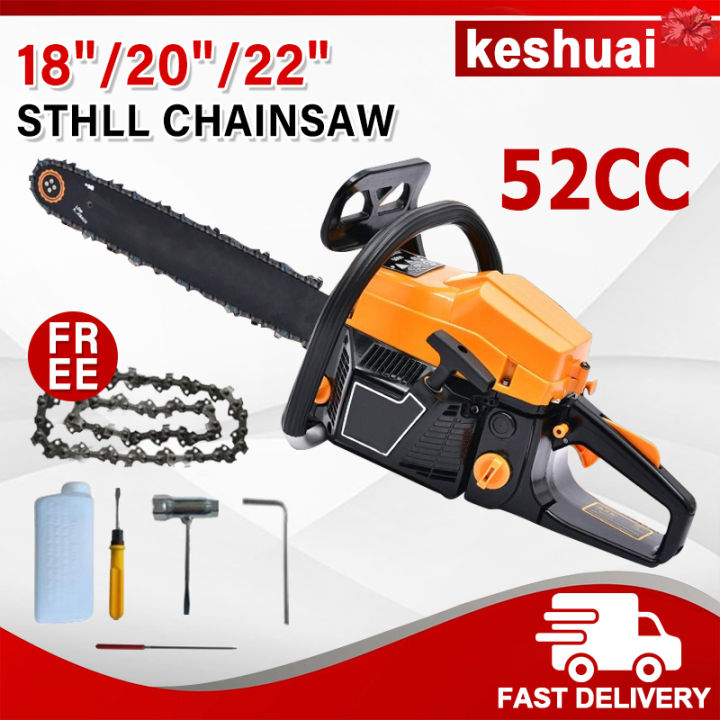 Chainsaw gasoline 18/20/22 inch portable chainsaw 55cc/58cc portable ...