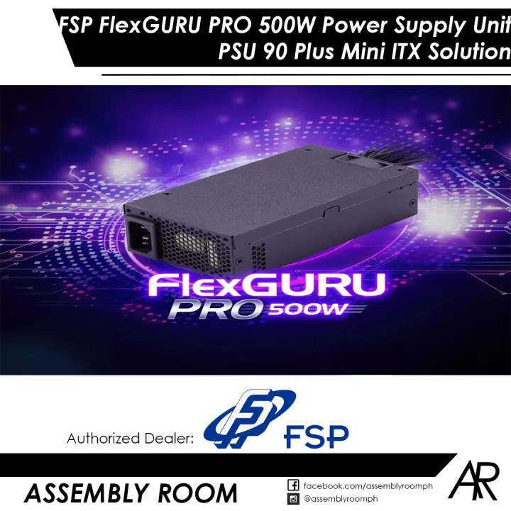 FSP FlexGURU PRO 500W Power Supply Unit PSU 90 Plus Mini ITX Solution ...