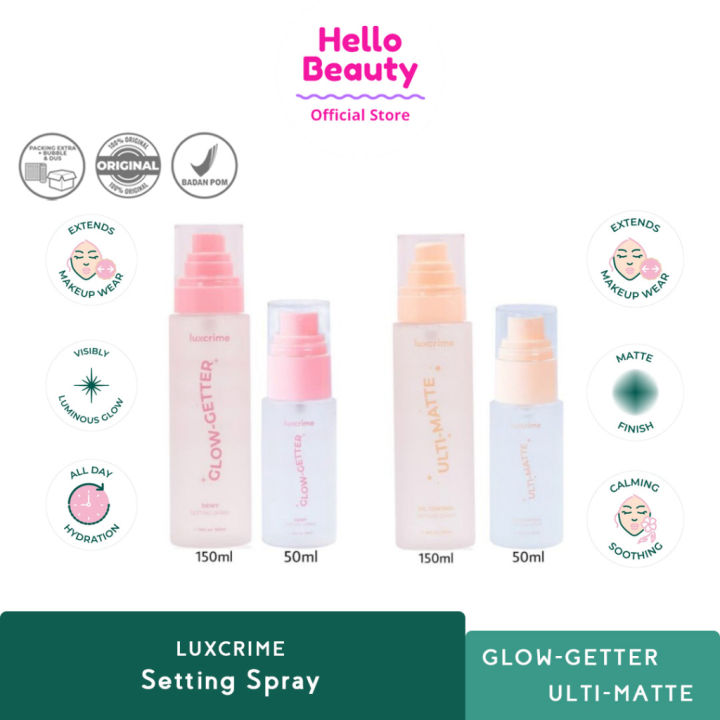 LUXCRIME SETTING SPRAY | Lazada Indonesia