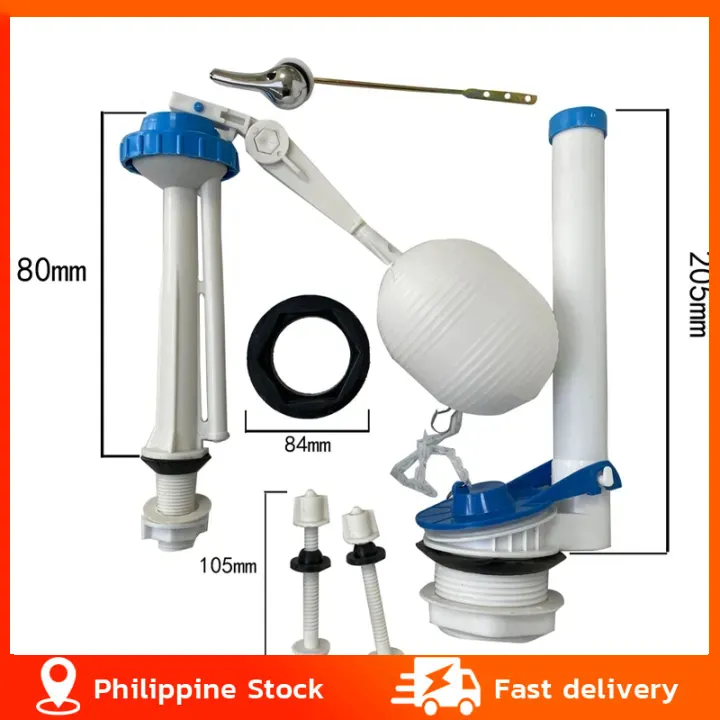 [Spot +24hours delivery]1 Set Toilet Flush Valve Tank Fittings Inlet ...