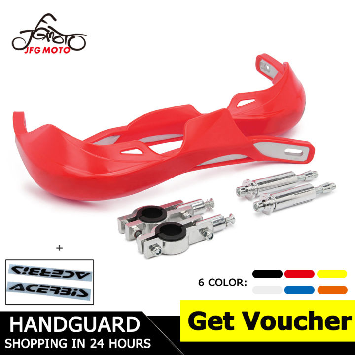 Jfg Moto Red Universal 7 8 22mm And 1 1 8 28mm Handguard Handlebar