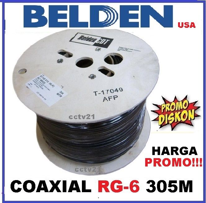 Kabel Coaxial RG6 Orginal BELDEN 9116-S 305M Tarikan Utk Gambar Bisa ...