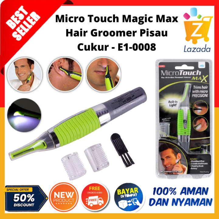 [BISA COD] Micro Touch Magic Max Hair Groomer Pisau Cukur - E1-0008 ...
