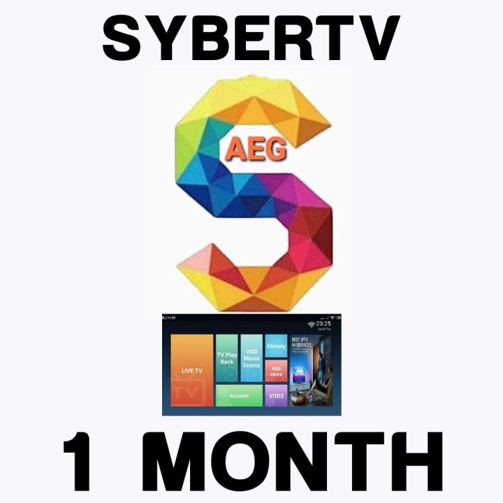 AEG SYBERTV 1 MONTH DIGITAL GIFT CARD / DIGITAL VOUCHER / DIGITAL GOODS ...