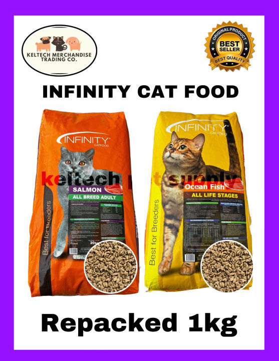 Infinity Cat Dry Food Ocean Fish for All Life Stage/Salmon for Adult ...
