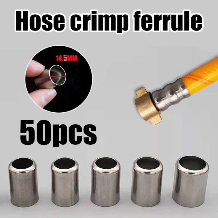 50pcs 14.5mm Hose Crimping Ferrule For Pressure Washer / Power Sprayer ...