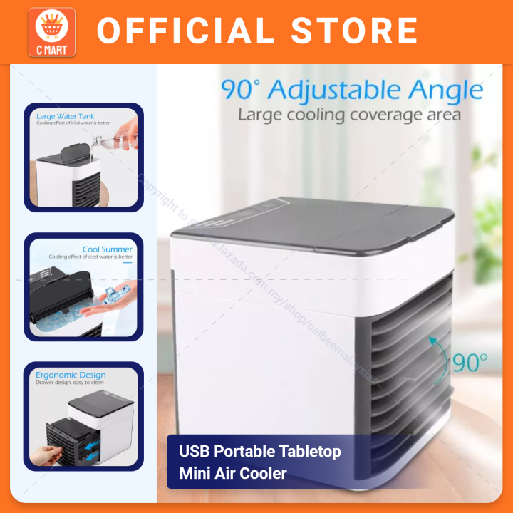 USB Tabletop Mini Aircond Air Cooler Air Conditioner Cooling Fan Arctic ...