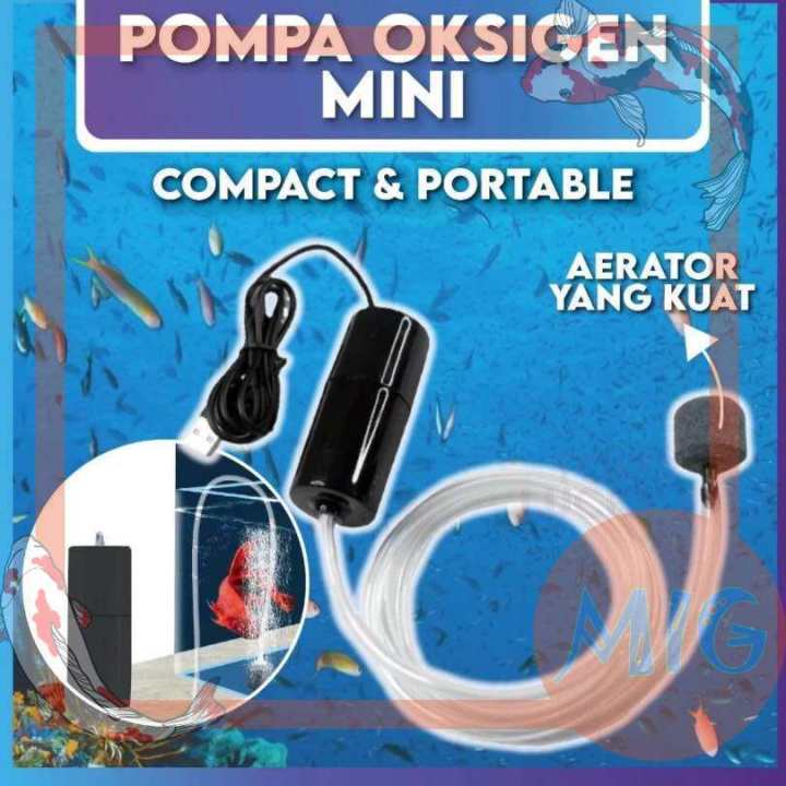 aerator usb portable pompa udara aerator mini aquarium MORI AP 05 ...