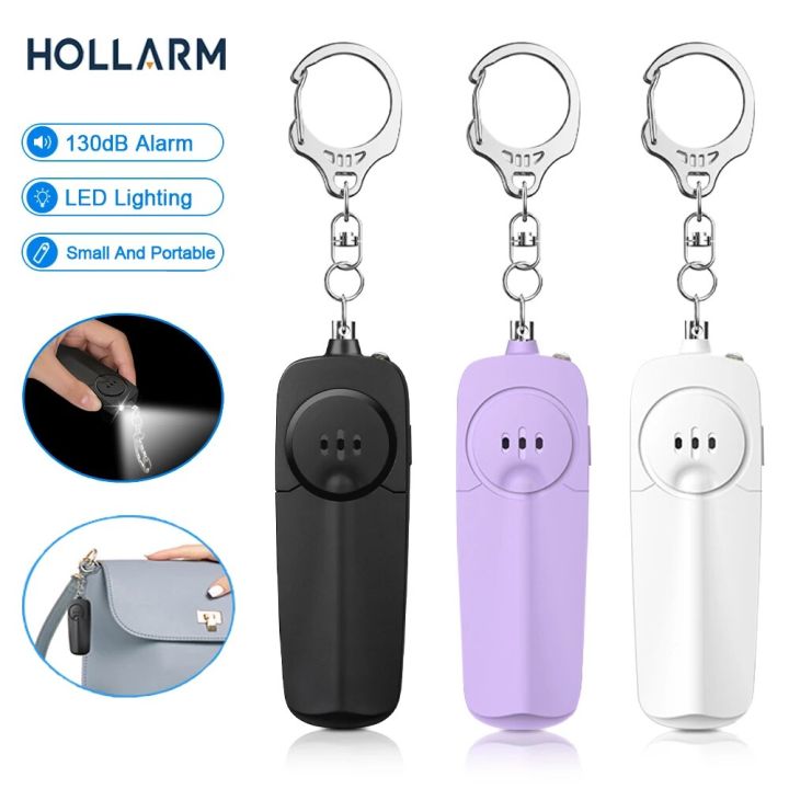 Hollarm Self Defense Alarm 130db With Led Rechargeable Self Defense ...