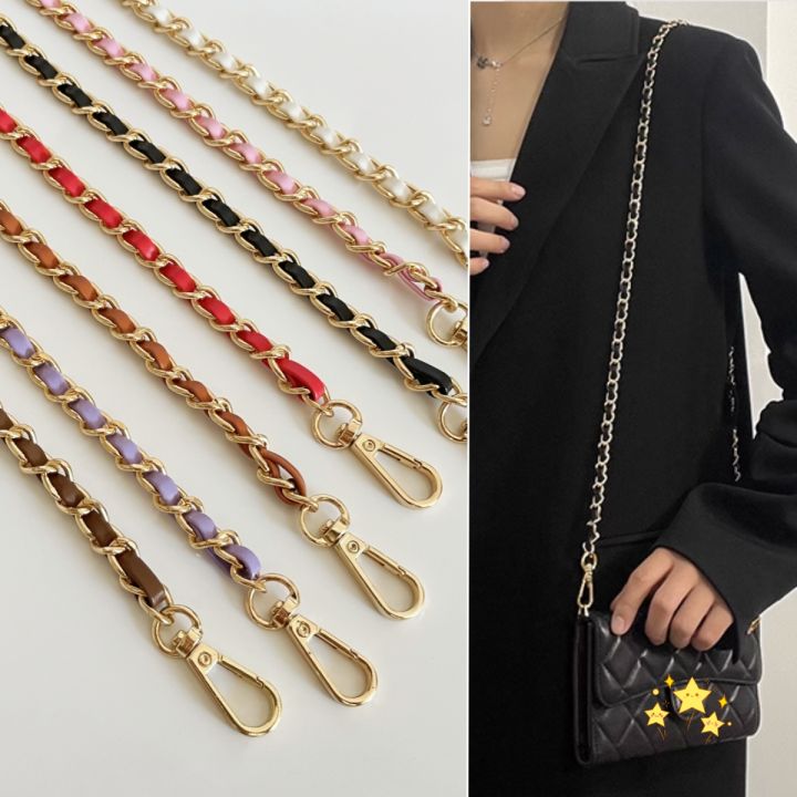 Chain strap crossbody bag with metal chain side bag accessories ...