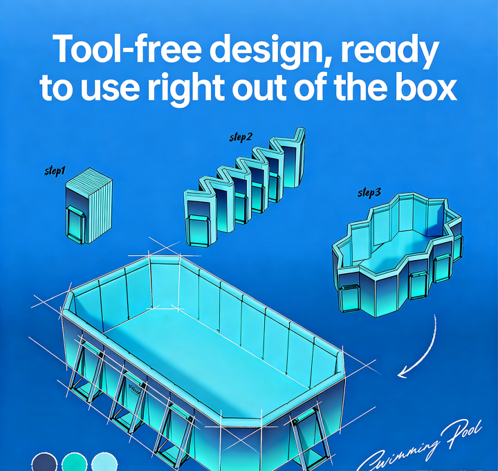 Swimming Pool for Kids Sale Non-inflatable Swimming Pool Foldable Pool ...