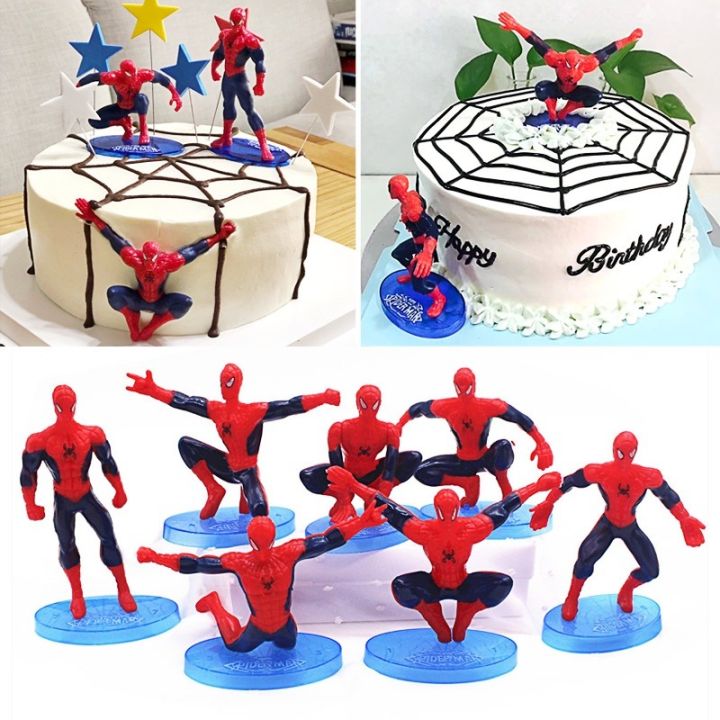 7pcs/set Spiderman Cake Decoration Cake Topper | Lazada PH