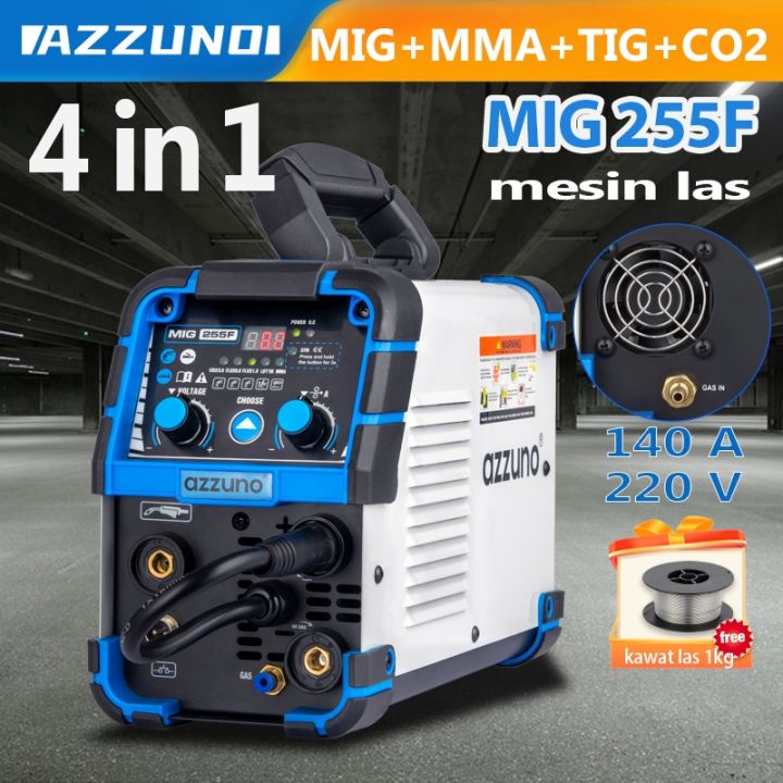 AZZUNO mesin las tig argon otomatis mma/co2 gas/trafo las mig 4 in 1 ...