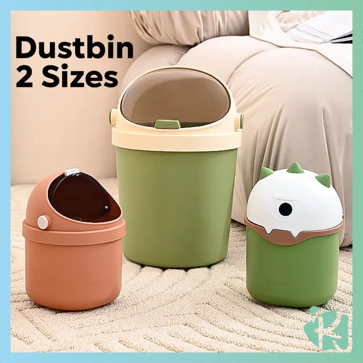 R&J - Cute Cartoon Large Capacity Office Table Desktop Dustbin Can ...