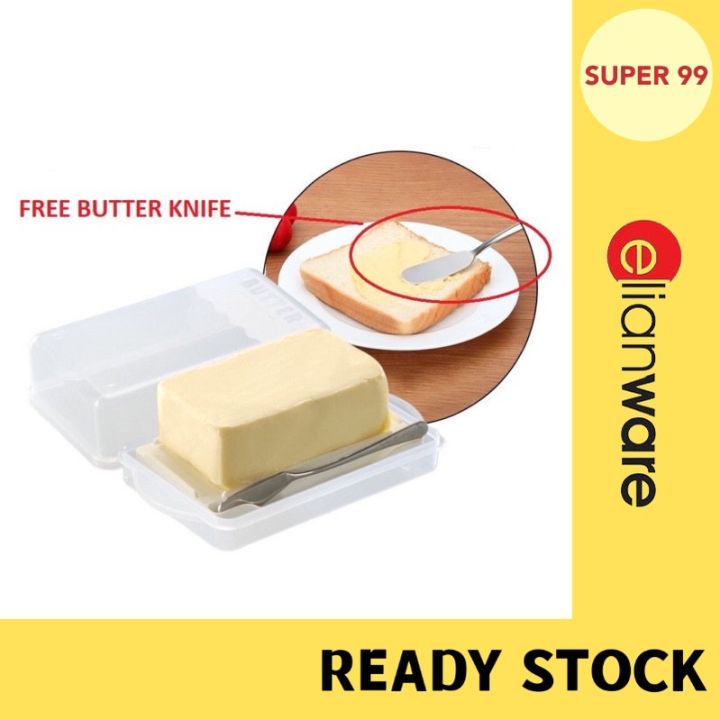 ELIANWARE Transparent Butter Case Keeper Storage with Cover (FREE ...