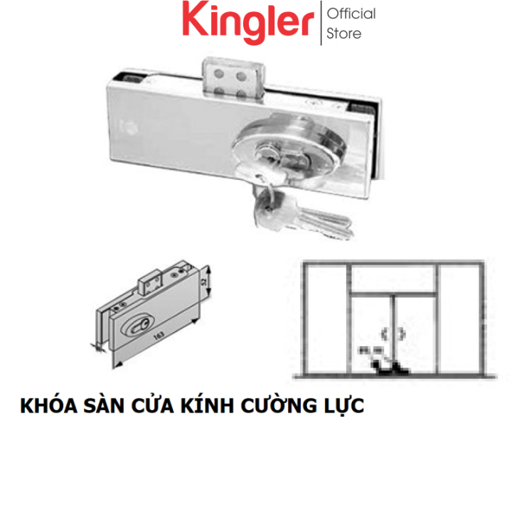 Khóa Sàn Cho Kính Cường Lực 10 - 12 ly, Khóa Cửa Kính Cường Lực, Khóa Cửa Kính Thủy Lực, Khóa ...