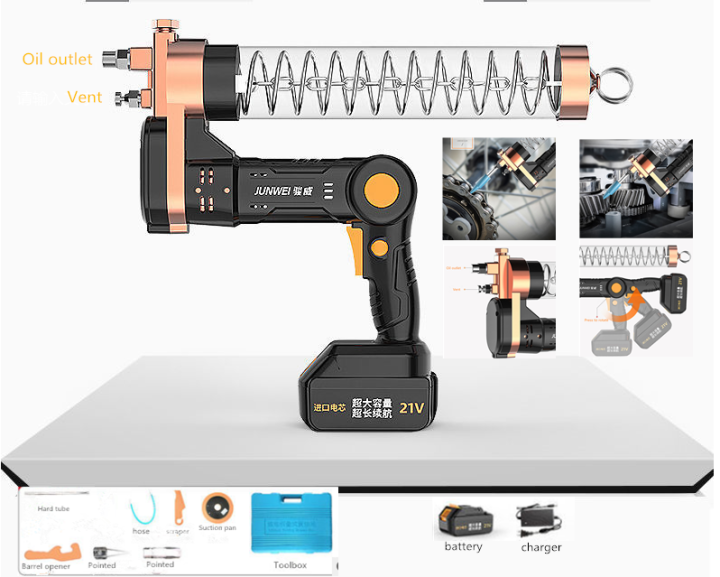Electric grease gun, rechargeable high-voltage automatic grease gun ...