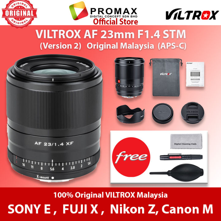 Ready Stock Viltrox Af 23mm F1 4 Compact Fujifilm X Canon Eos M Sony E