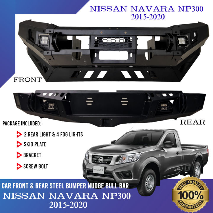 OCAS - Nissan Navara NP300 2015-2020 Pickup Truck Front & Rear Bumper ...