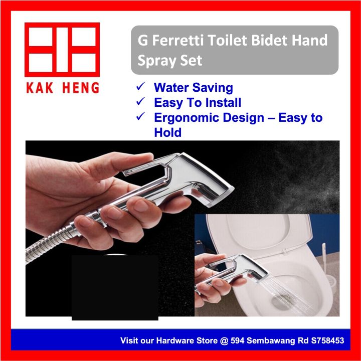 G Ferretti Stainless Steel Finishing Bidet Sprays Set / Toilet Bidet ...