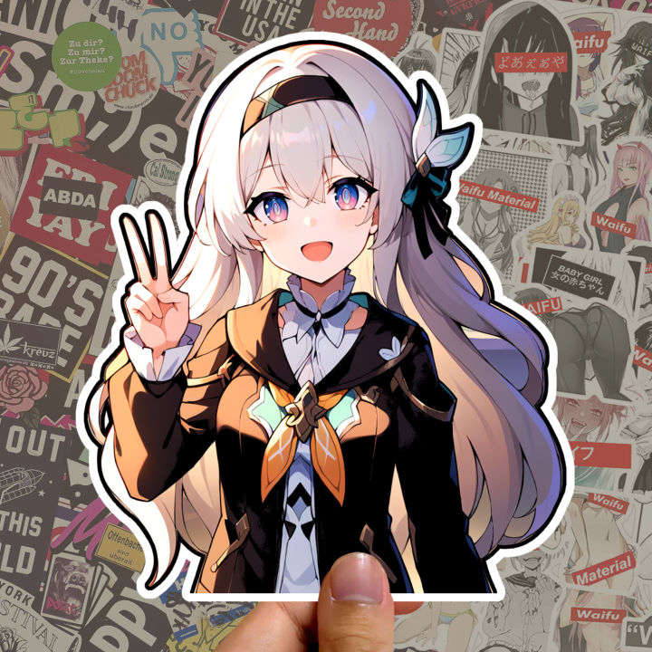 firefly honkai star rail สติ๊กเกอร์ Honkai Star rail firefly Sticker V4 Star rail Decals firefly ...