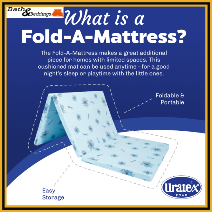 URATEX ORIGINAL FOLD-A-MAT 54 / FOLDING MATRESS/ BEDDINGS/ FOAM ...