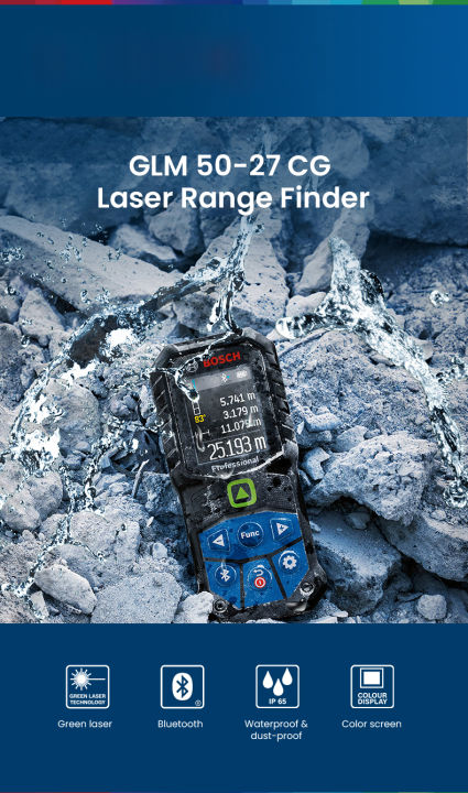 Lasers Light Level GLM 50-27 CG 50M Green Lasers Rangefinder Digital ...