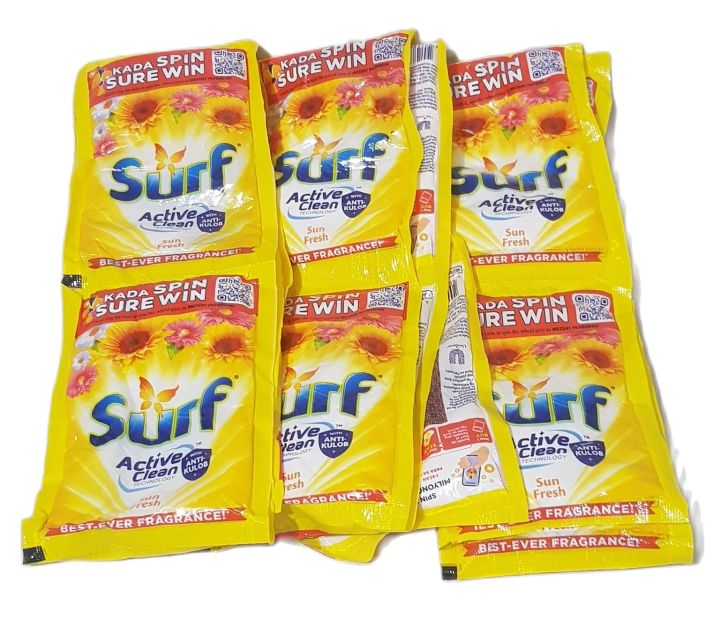 Surf Powder Active Clean Sun Fresh (36 packs x 57 grams) | Lazada PH