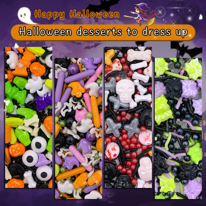 20g Edible Colorful Halloween Eyes Sugar Beads Pearl Sugar Balls DIY ...