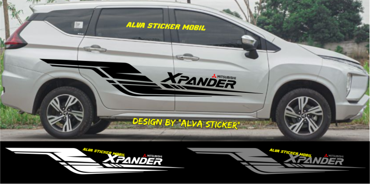 sticker xpander stiker xpander list cutting side body mobil mitsubishi ...
