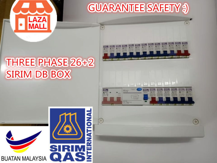 【3 PHASE】 DB BOX FULL SET 30 WAY MAXGUARD / UMS (FREE 16MM SIRIM WAYAR ...