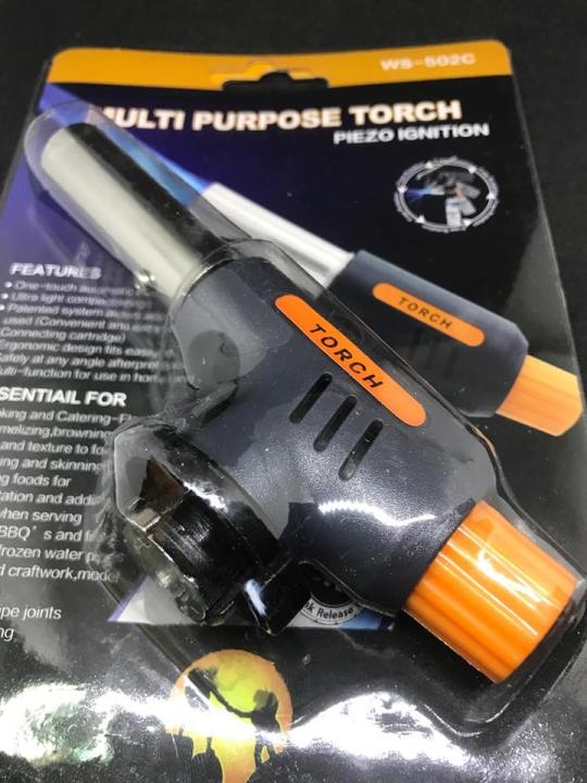 Multi Purpose GAS Torch WS-502C หัวพ่นไฟทำอาหาร แต่งหน้าเค๊ก พ่นความ ...