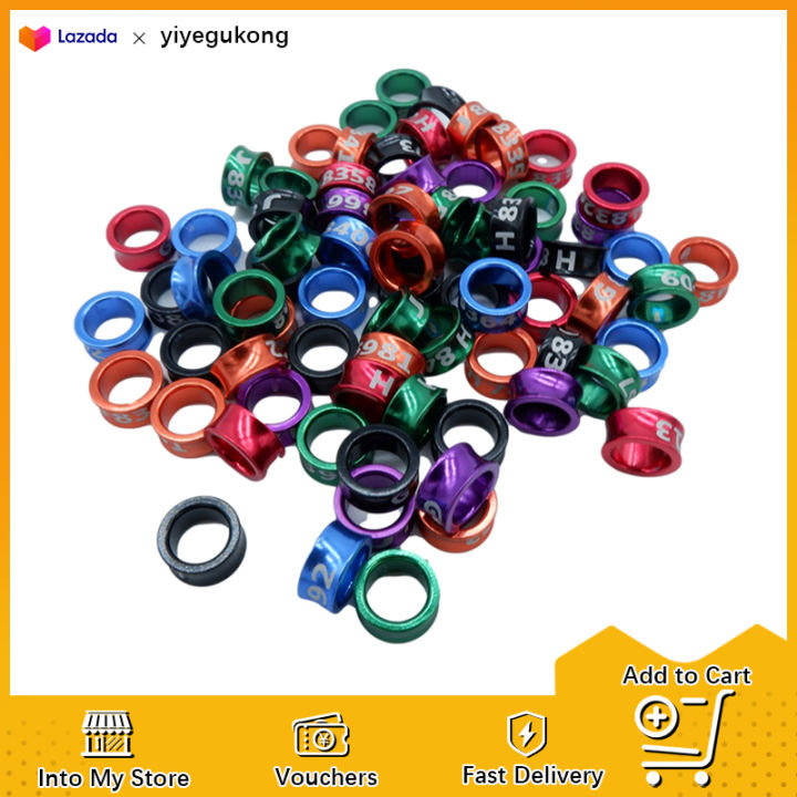 Birds Aluminum Foot Ring Parrot Legband Ring Lovebird Cockatiel ...