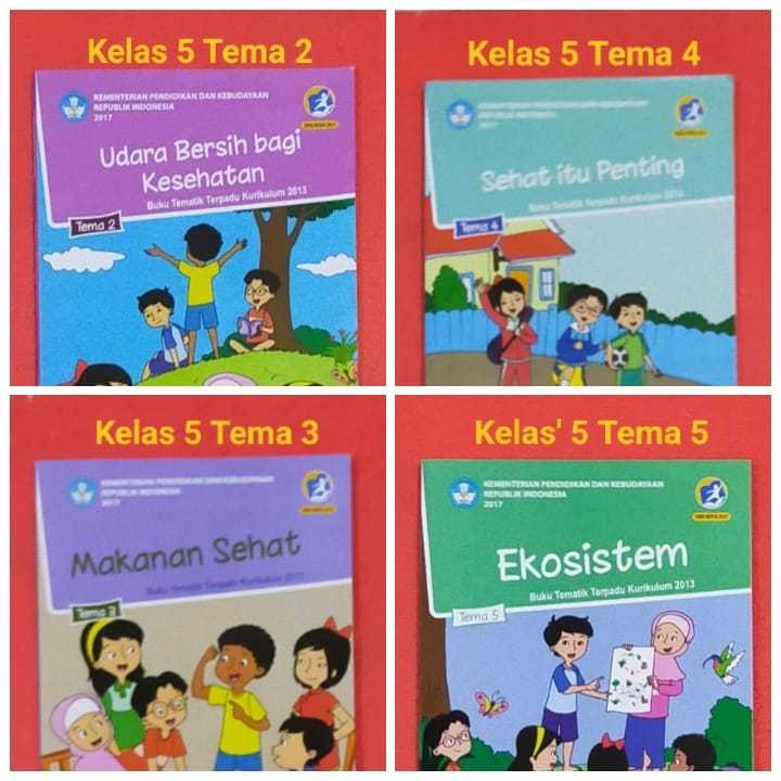 Buku Tema 2,3,4,5 Kelas 5 Buku Tematik Revisi 2017 Kurikulum 13 SEMESTER 1 | Lazada Indonesia