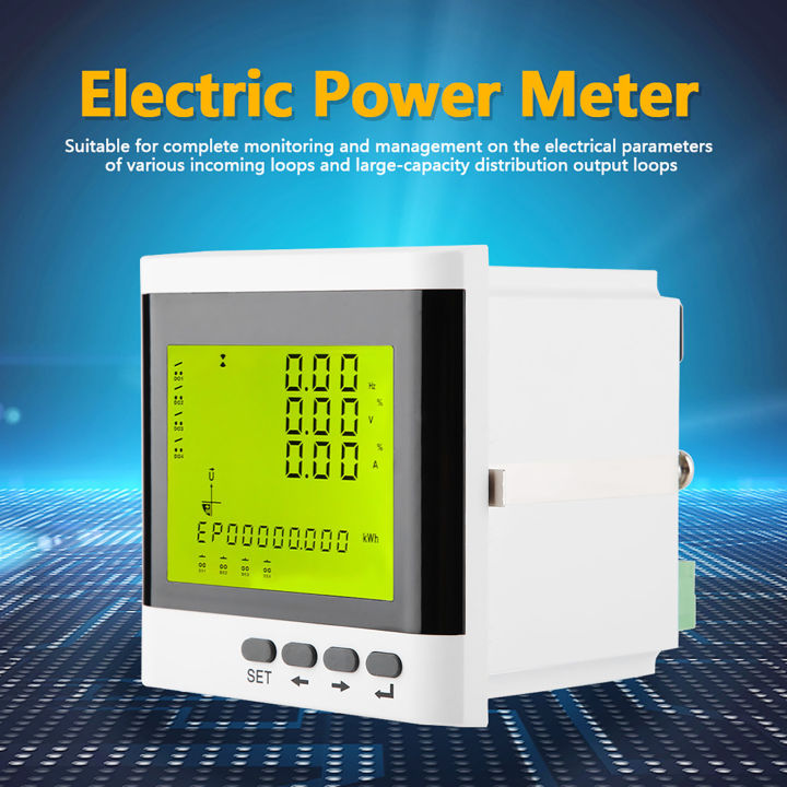 Multi-function Three-phase Programmable Power Meter Electric Digital ...