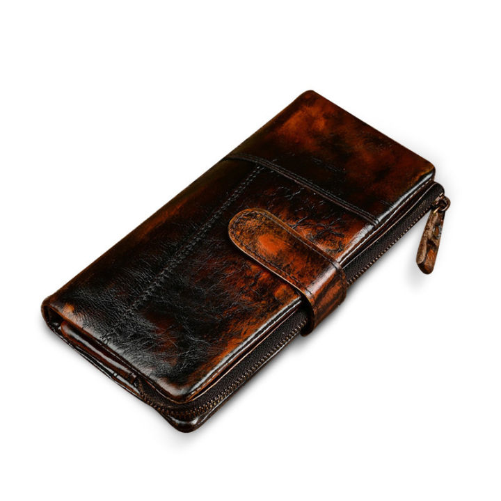 Long purse for women Wallet Genuine Leather Purse Female Clutch Bag ...