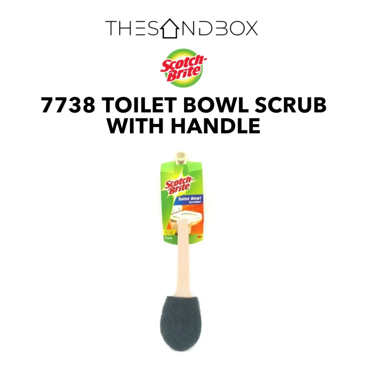 3M Scotch Brite 7738 Toilet Bowl Scrub With Handle [ Effortless ...