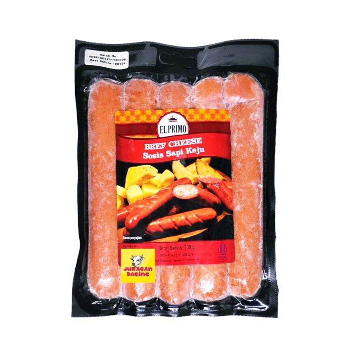 El-Primo Beef Cheese Sausage Sosis Sapi Keju 500gr | Lazada Indonesia