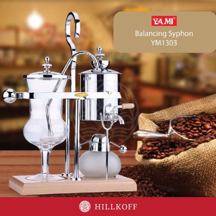 HILLKOFF : อุปกรณ์ชงกาแฟแบบสุญญากาศ Balancing syphon-Silver/Golden ...