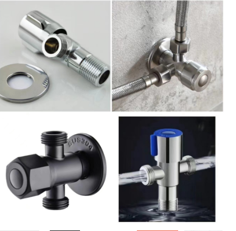 SUS304 stainless steel two-way angle valve 90 degree toilet corner ...
