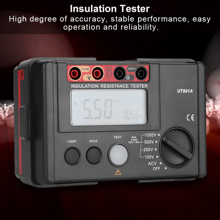 Digital Ground Earth Tester UT501A 1000V Ground Earth Meter Tester ...