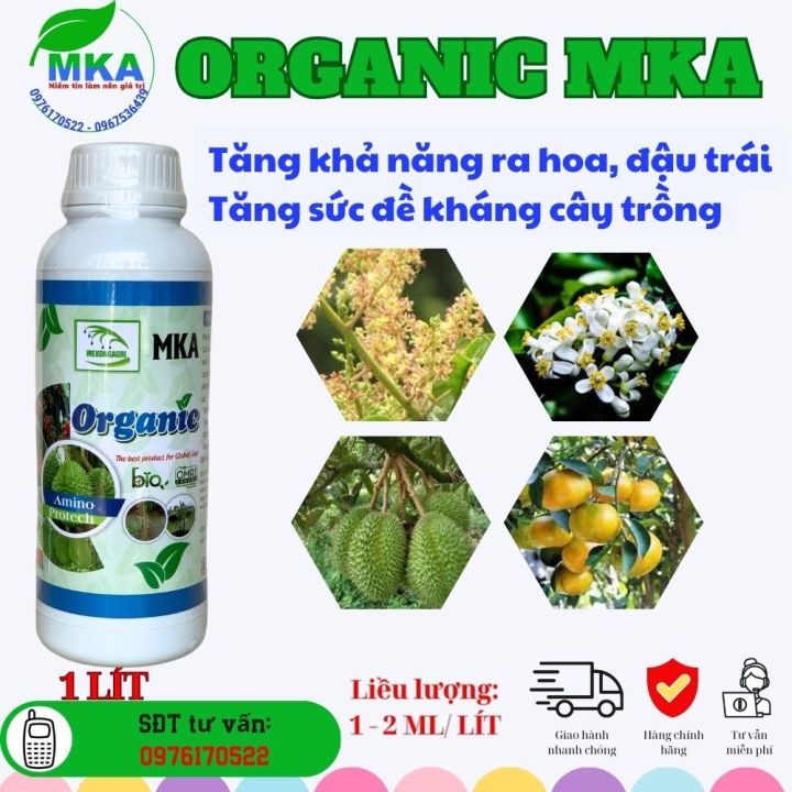 Phân Bón Organic MKA chai 1 lít | Amino acid 20% - Dưỡng Bộ Rễ Phát ...