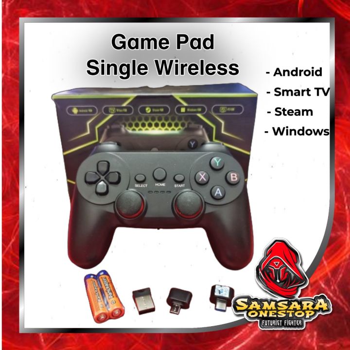 Gamepad Joystick Stick Game Single Wireless 2.4GHZ PC Laptop Smart TV Box CM-019 | Lazada Indonesia