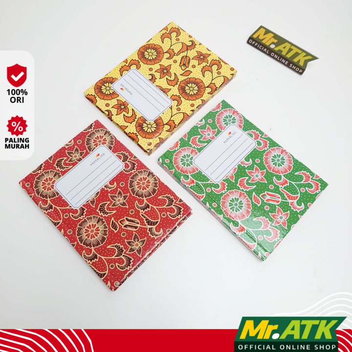 BUKU BATIK OCTAVO/OKTAVO PAPERLINE - A6 100 LEMBAR MERAH HIJAU KUNING ...