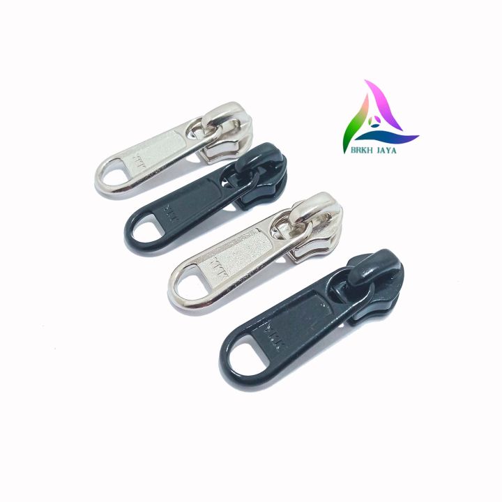 COD KEPALA RESLETING TAS COIL YKK NO 8 HITAM / SLETING YKK TEBAL ...