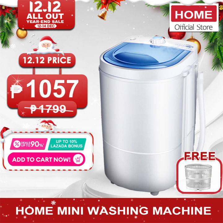 LENODI single barrel with dry Washing machine with dehydration function ...