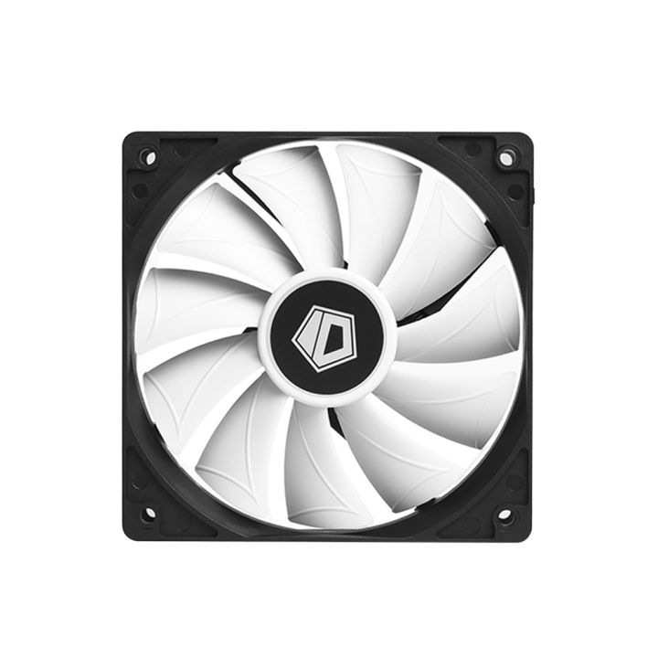 XF-12025-SD-W PWM PC Case Fan Black Frame White Blade Computer Chassis ...