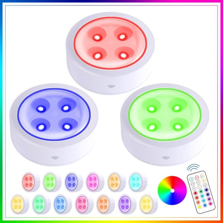 D5JKY 13 Colors Wireless Night Ligh Dimmable Wireless Closet Light Mini ...