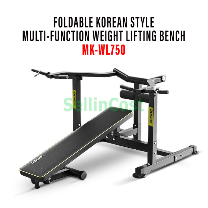 SellinCost Korean Foldable Weight Lifting Bench Incline Chest Press Sit ...