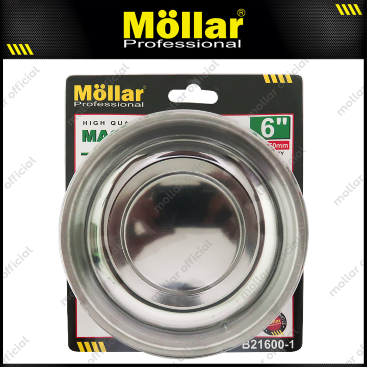 MOLLAR B21600-1 Magnetic Tray 6" Mangkok Magnet Stainless Wadah Baut ...